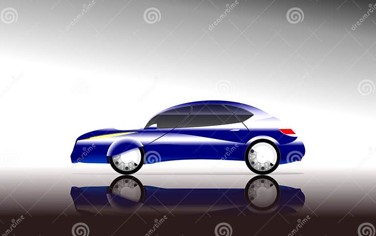 Concept car side view stock illustration. Illustration of design - 23177983