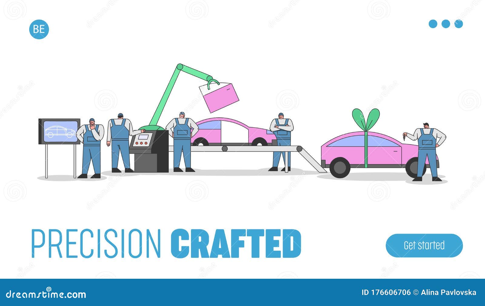 Intelligent Process Automation Is Shown With Icons Of Workflow ...