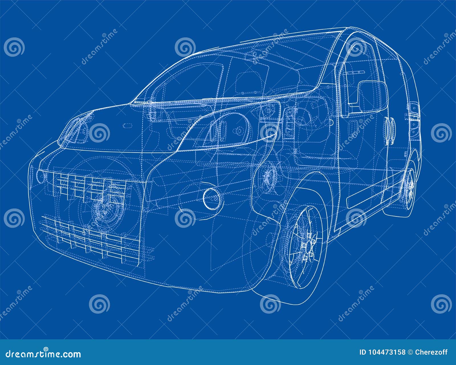 Concept car. Vector stock vector. Illustration of industry - 104473158