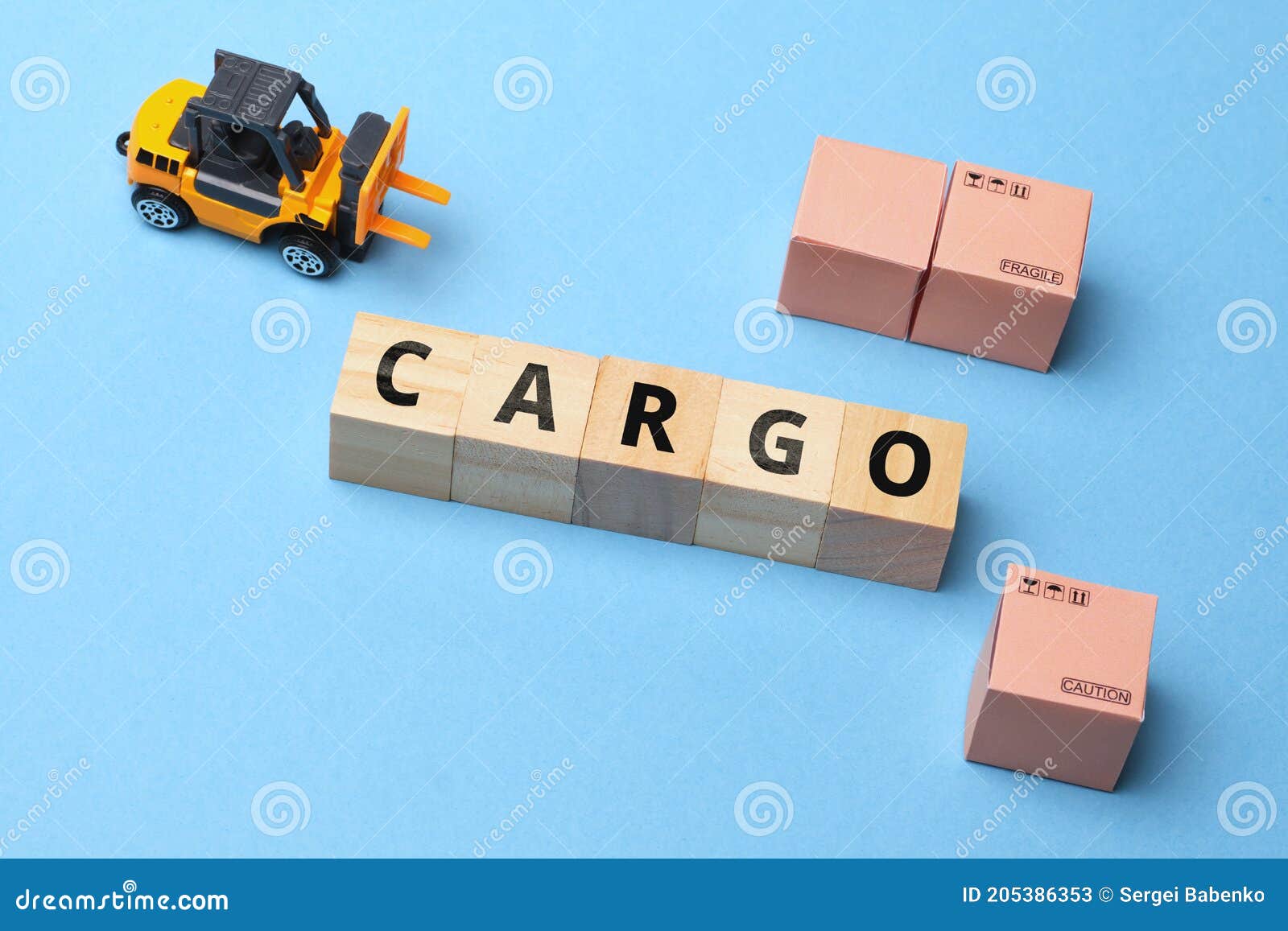 Concept Cargo Courier Industry Term of Large Load Stock Image - Image ...