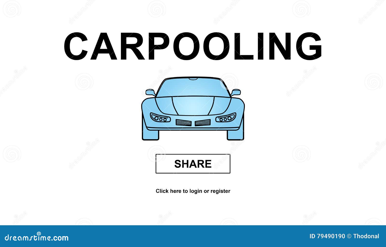 Concept of carpooling stock illustration. Illustration of vehicle ...