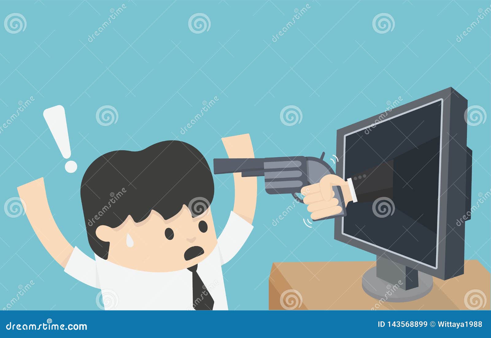 Concept Cartoon Technology Theft .illustration Stock Vector ...