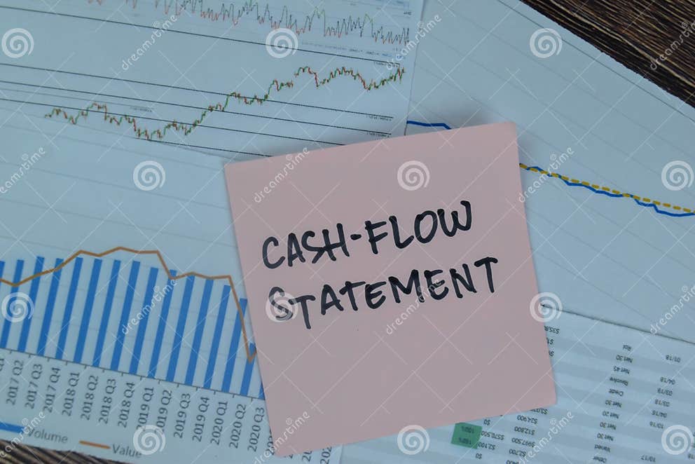 Concept of Cash-Flow Statement Write on Sticky Notes Isolated on Wooden ...