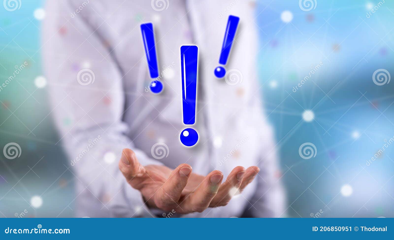 Concept of caution stock image. Image of exclamation - 206850951
