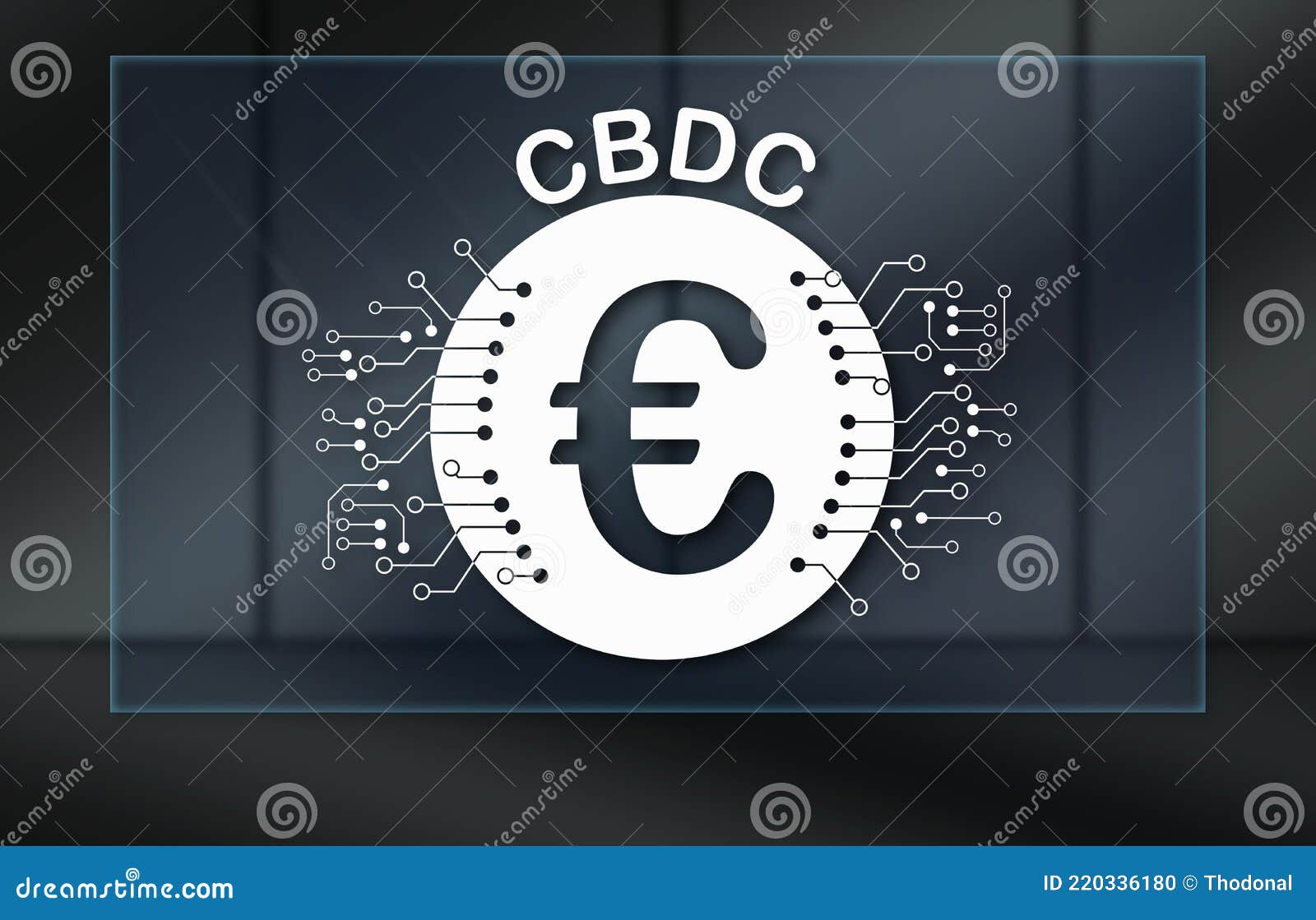 Concept of cbdc stock illustration. Illustration of exchange - 220336180