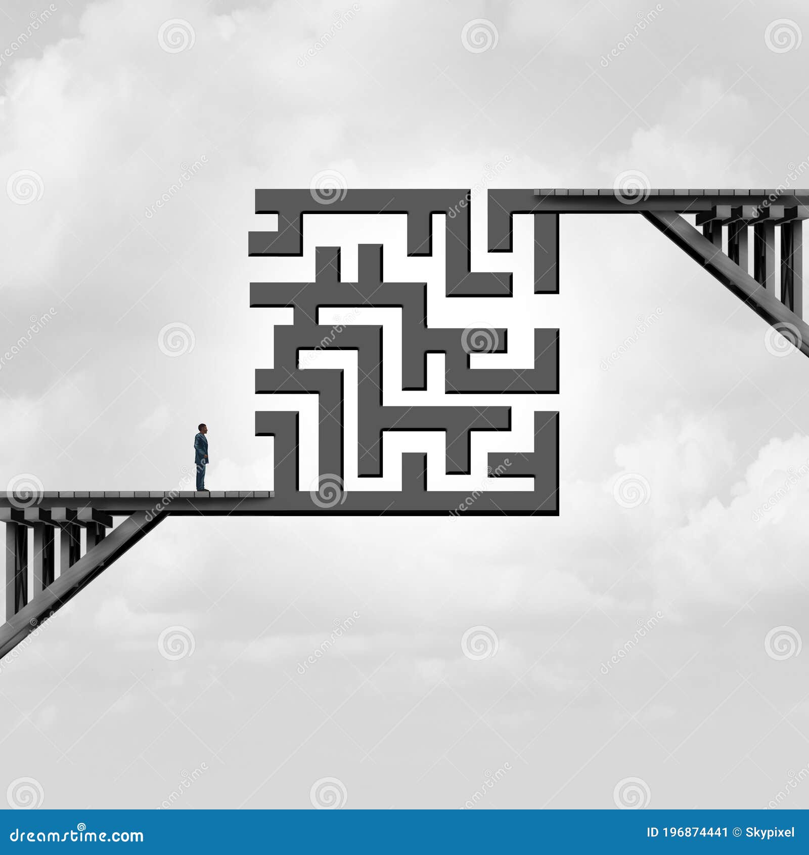 Bureaucratic Maze. Labyrinth With Working Government Officials ...