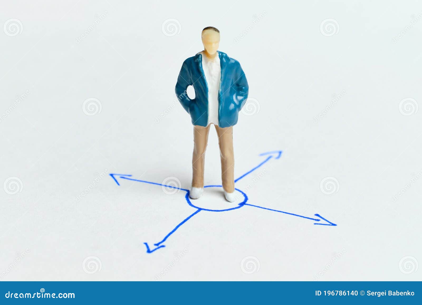 The Concept of Changing Life and Choosing a New Path Stock Photo ...