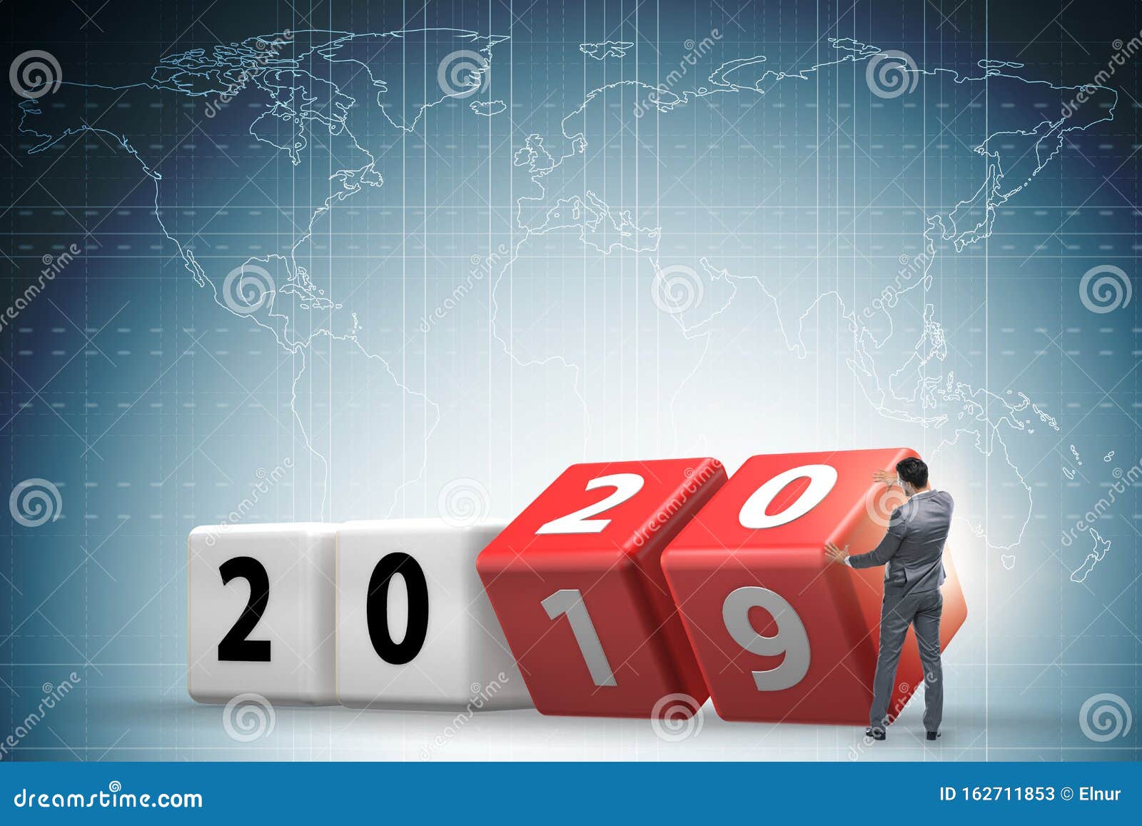 Concept of Changing Year from 2019 To 2020 Stock Image - Image of boss ...