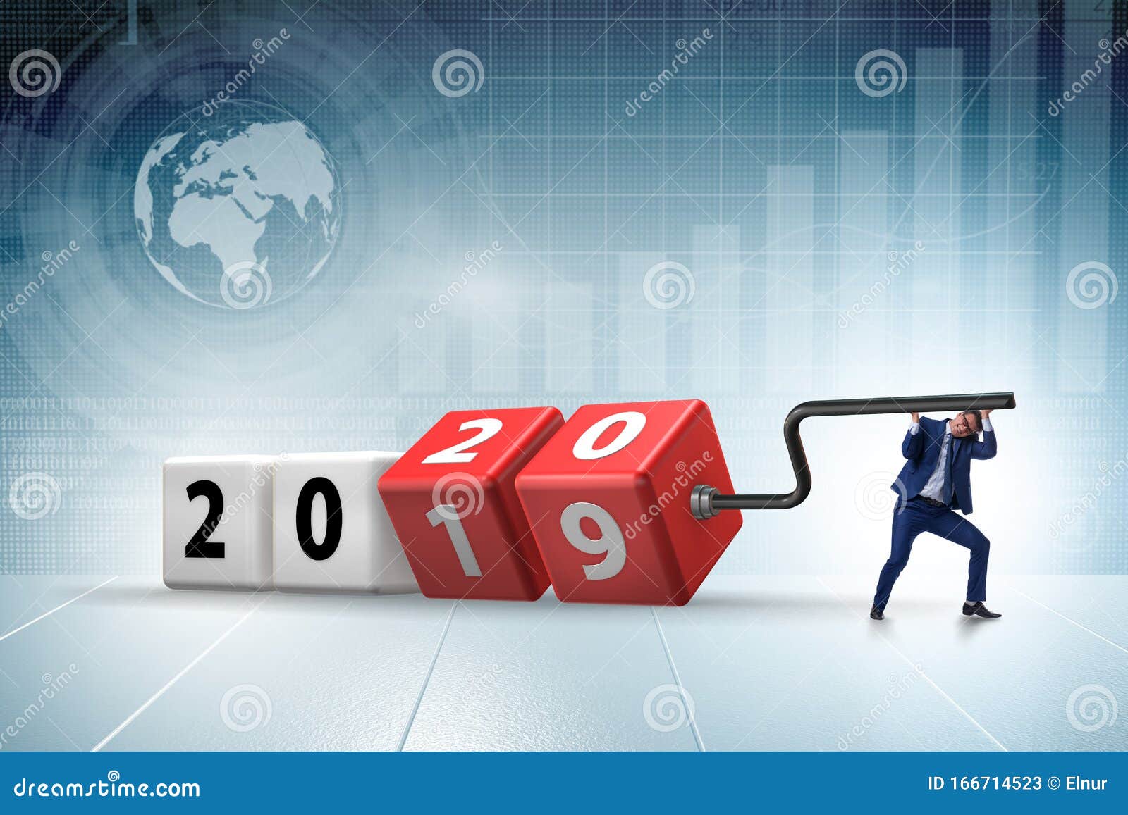 Concept of Changing Year from 2019 To 2020 Stock Image - Image of ...