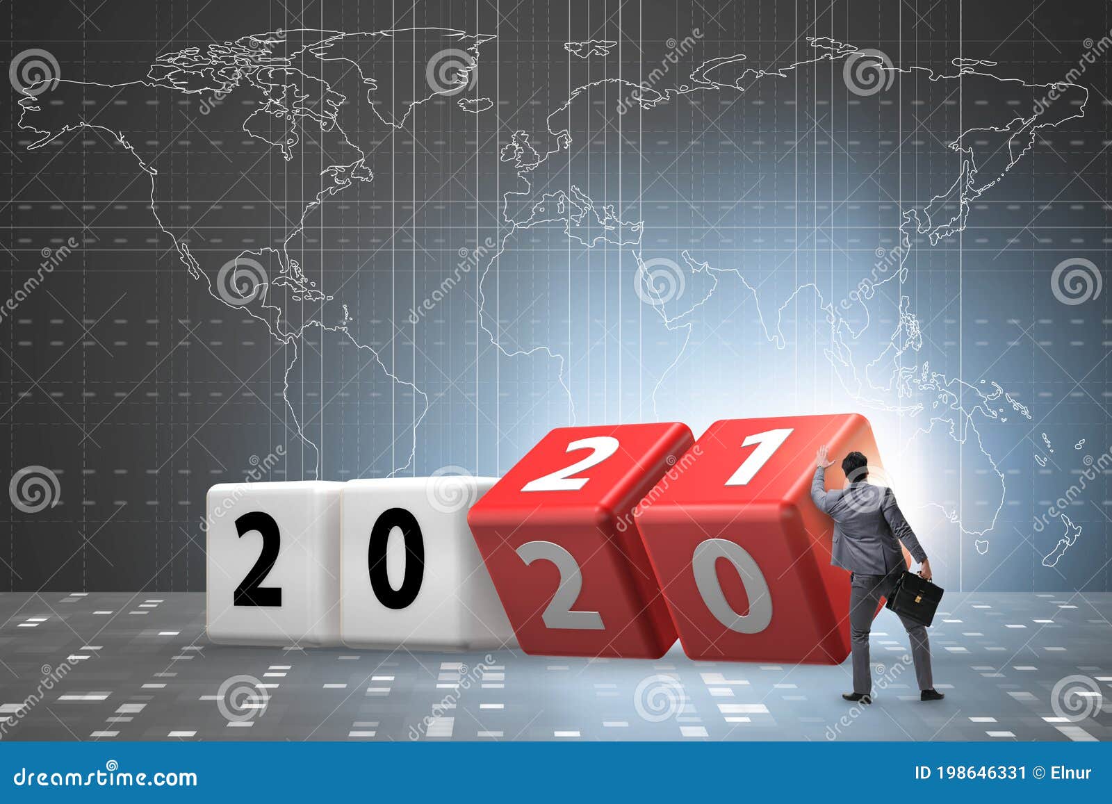 Concept of Changing Year from 2020 To 2021 Stock Image - Image of ...