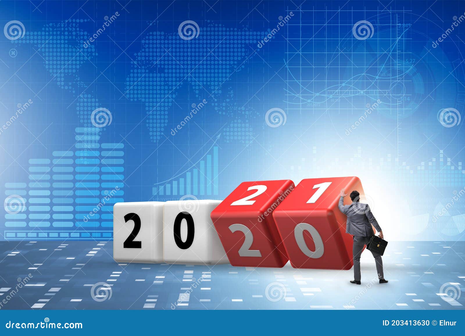 Concept of Changing Year from 2020 To 2021 Stock Photo - Image of ...