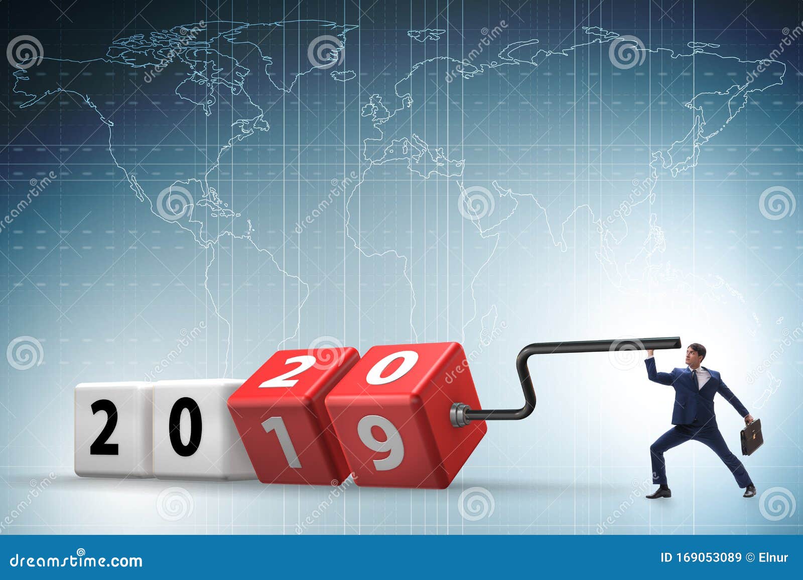 Concept of Changing Year from 2019 To 2020 Stock Image - Image of ...