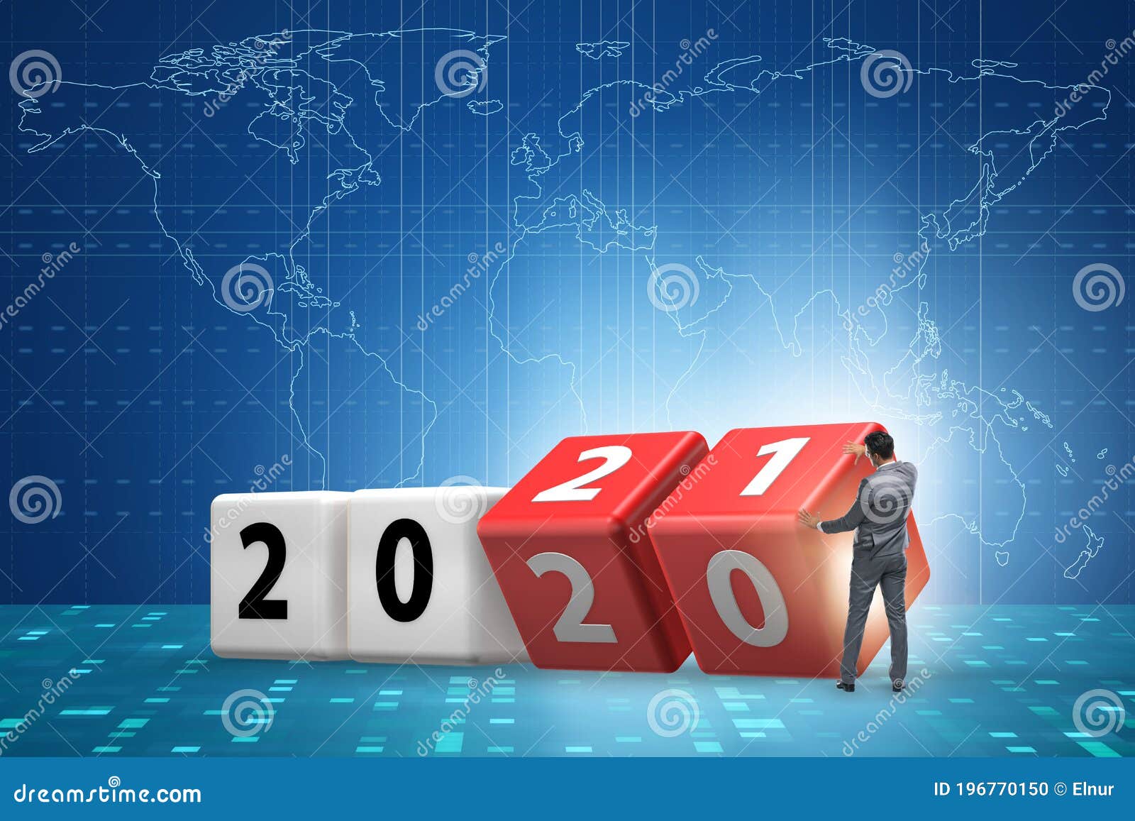 Concept of Changing Year from 2020 To 2021 Stock Photo - Image of ...