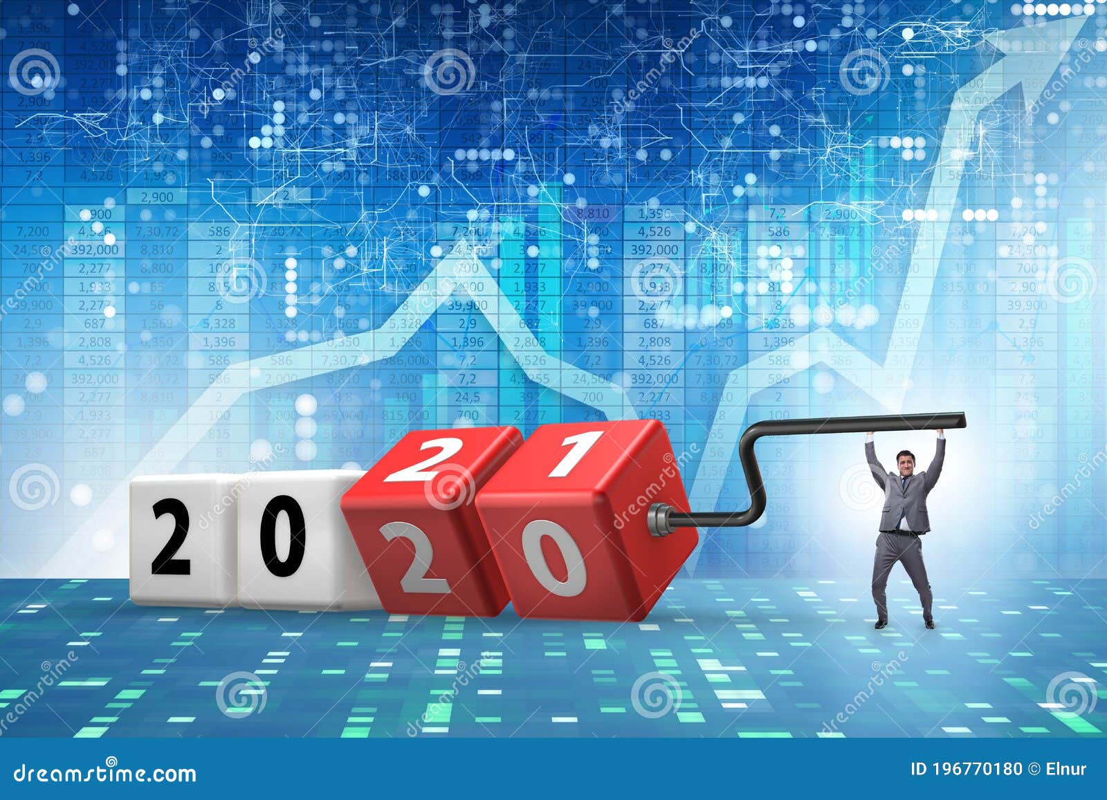 Concept of Changing Year from 2020 To 2021 Stock Photo - Image of ...