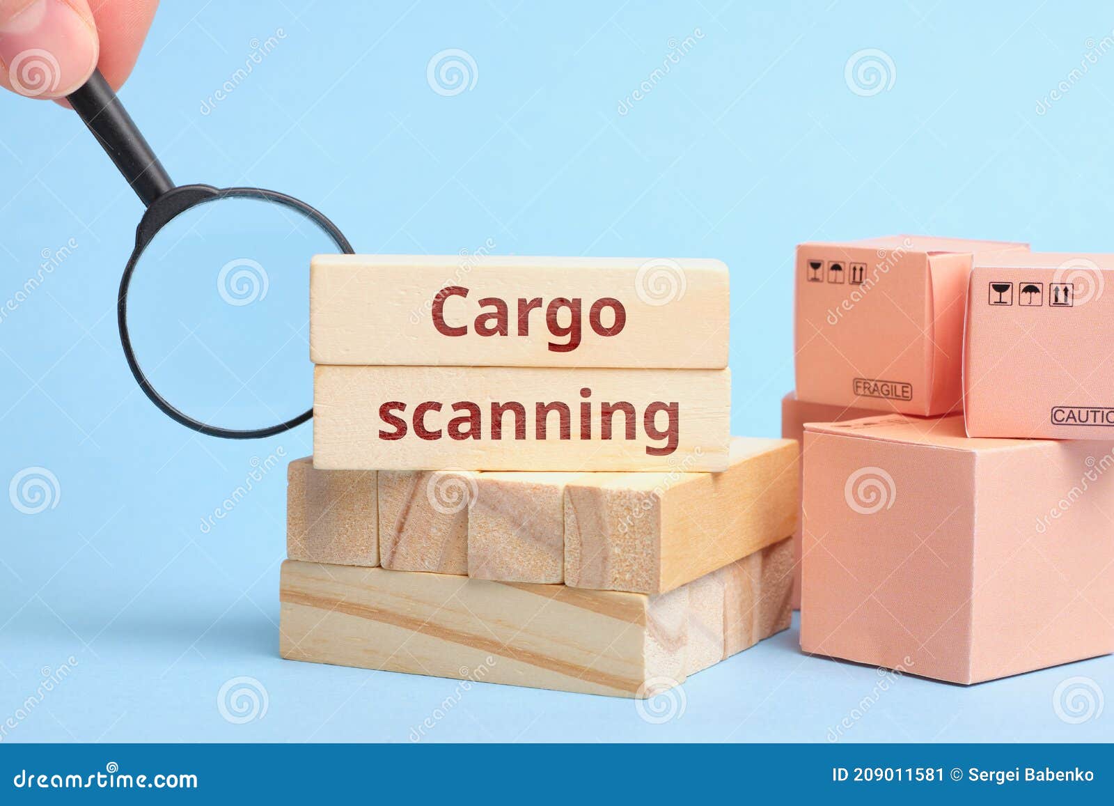Concept of Checking and Scanning Cargo during Transportation Stock ...