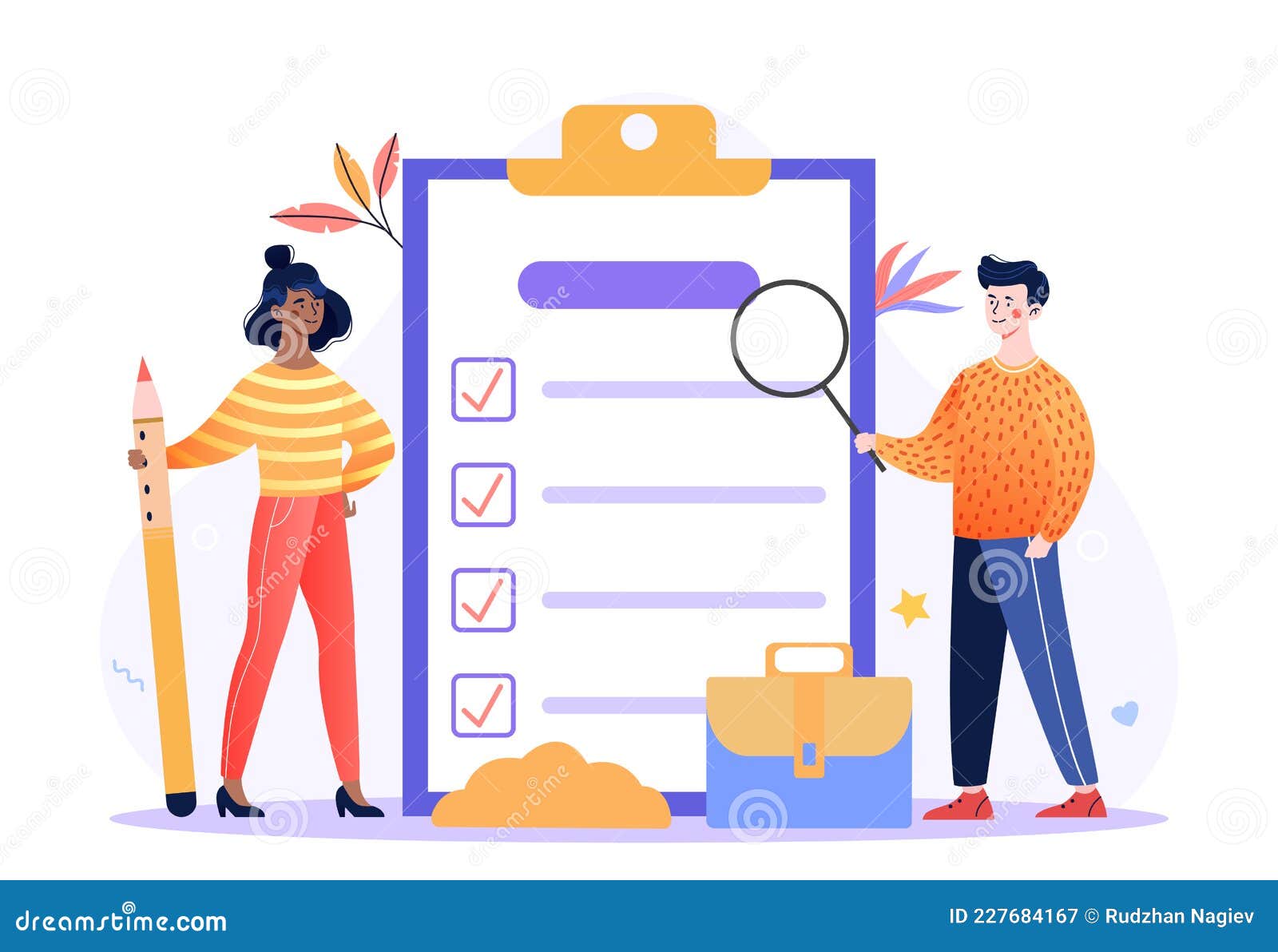 Concept of Checklist stock vector. Illustration of concept - 227684167