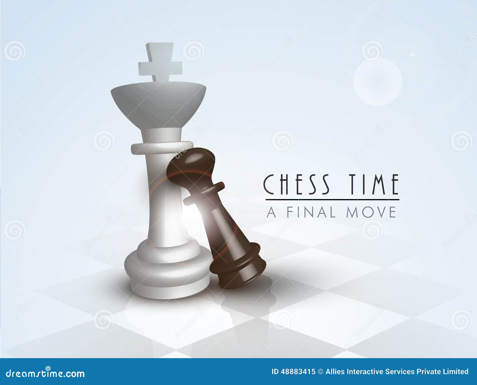 Concept of Chess Final Move. Stock Illustration - Illustration of mind ...