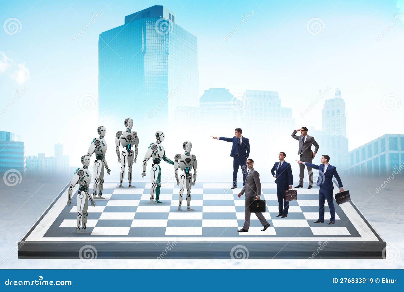 Concept of Chess Played by Humans Versus Robots Stock Image - Image of ... Concept of Chess Played by Humans Versus Robots Stock Image - Image of ...