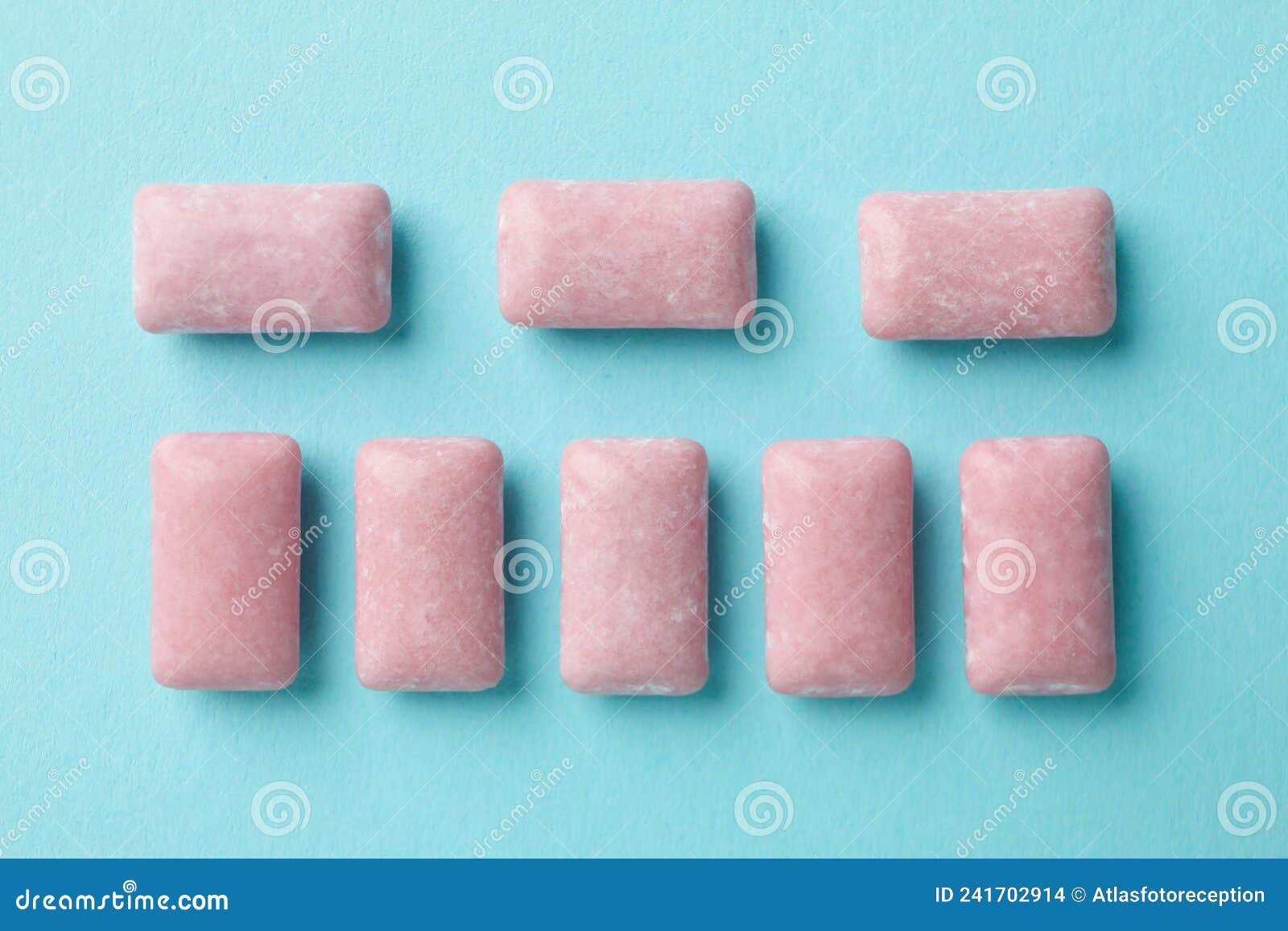 Concept of Chewing or Bubble Gum, Close Up Stock Photo - Image of ...