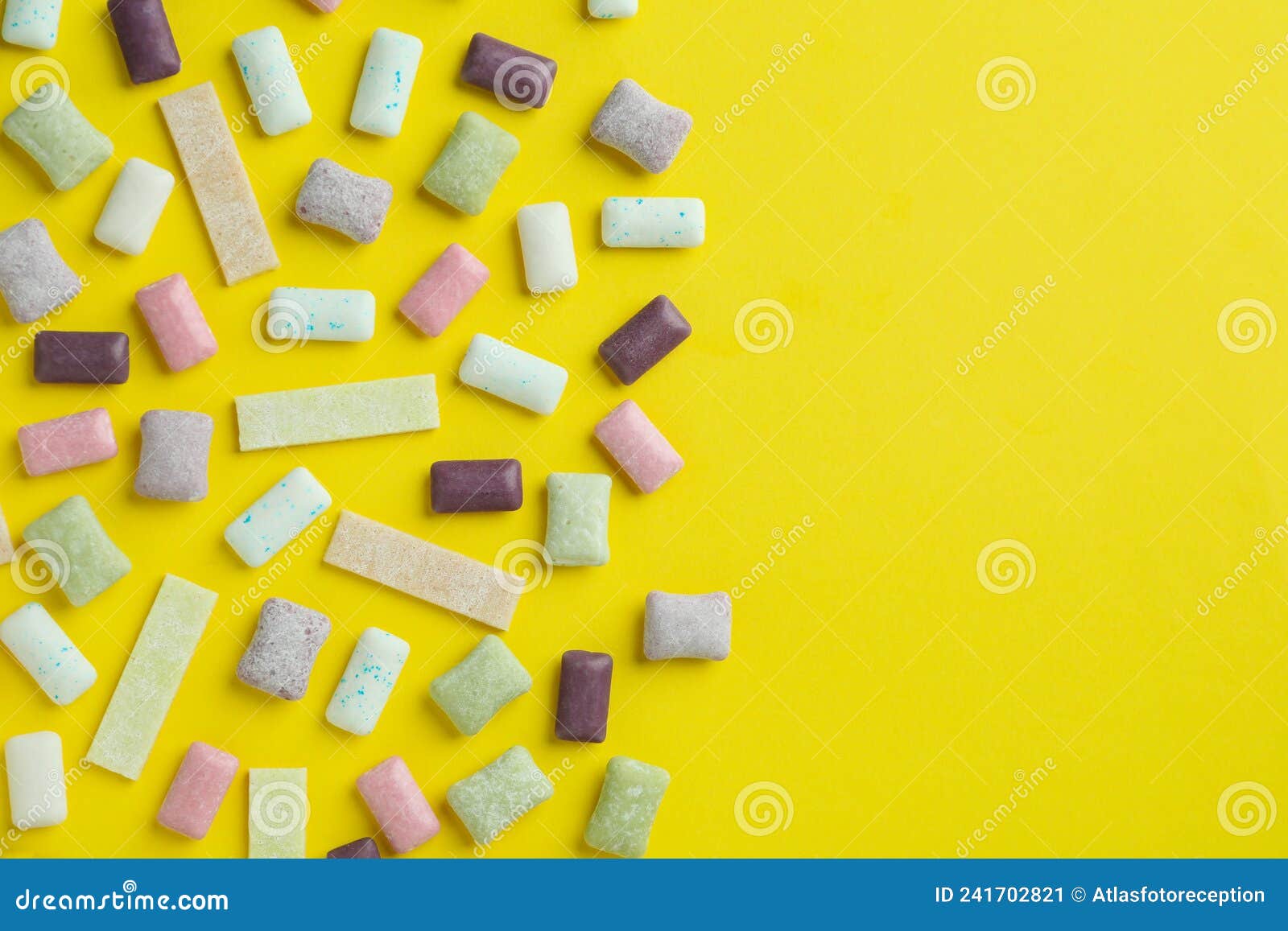 Concept of Chewing or Bubble Gum, Space for Text Stock Image - Image of ...