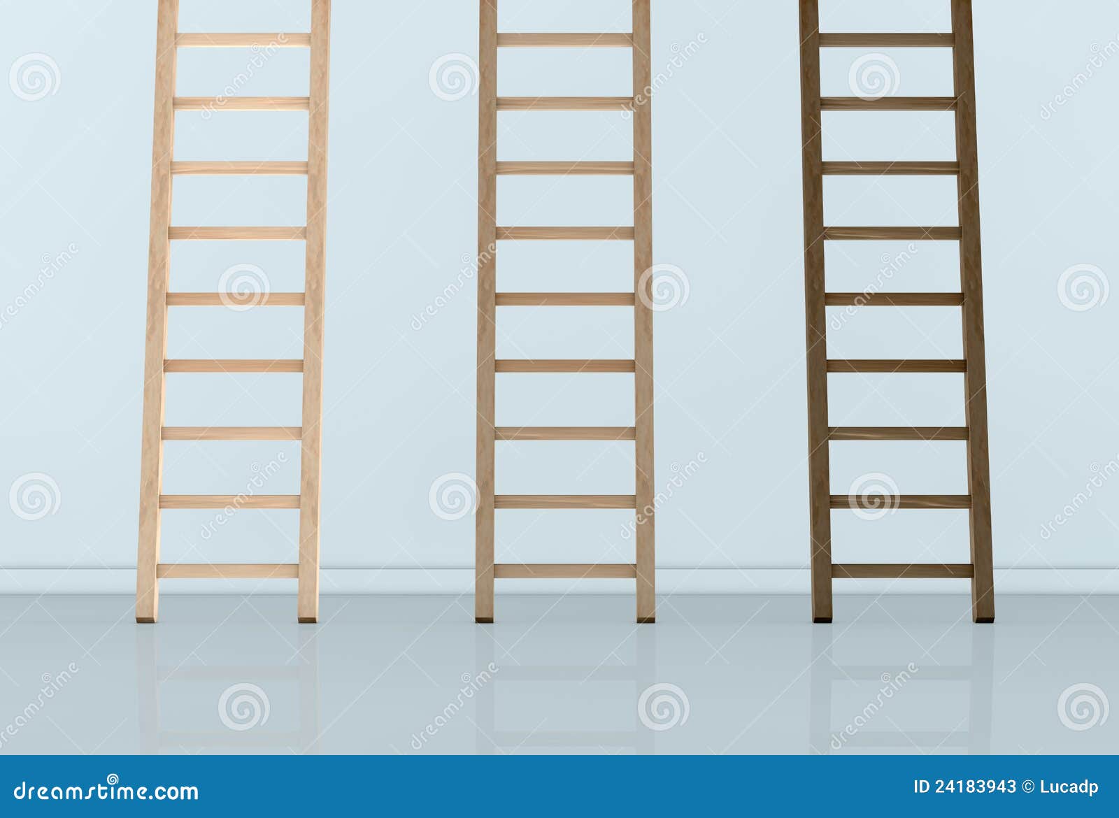 Ladders With Different Sizes Royalty-Free Stock Image | CartoonDealer ...
