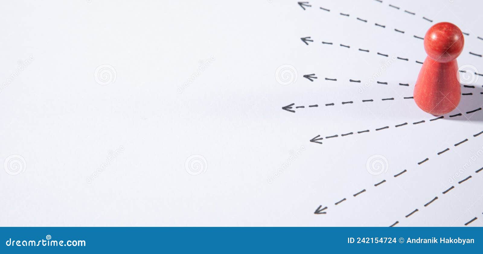 Concept of Choice. Human Figure and Direction Arrows Stock Photo ...