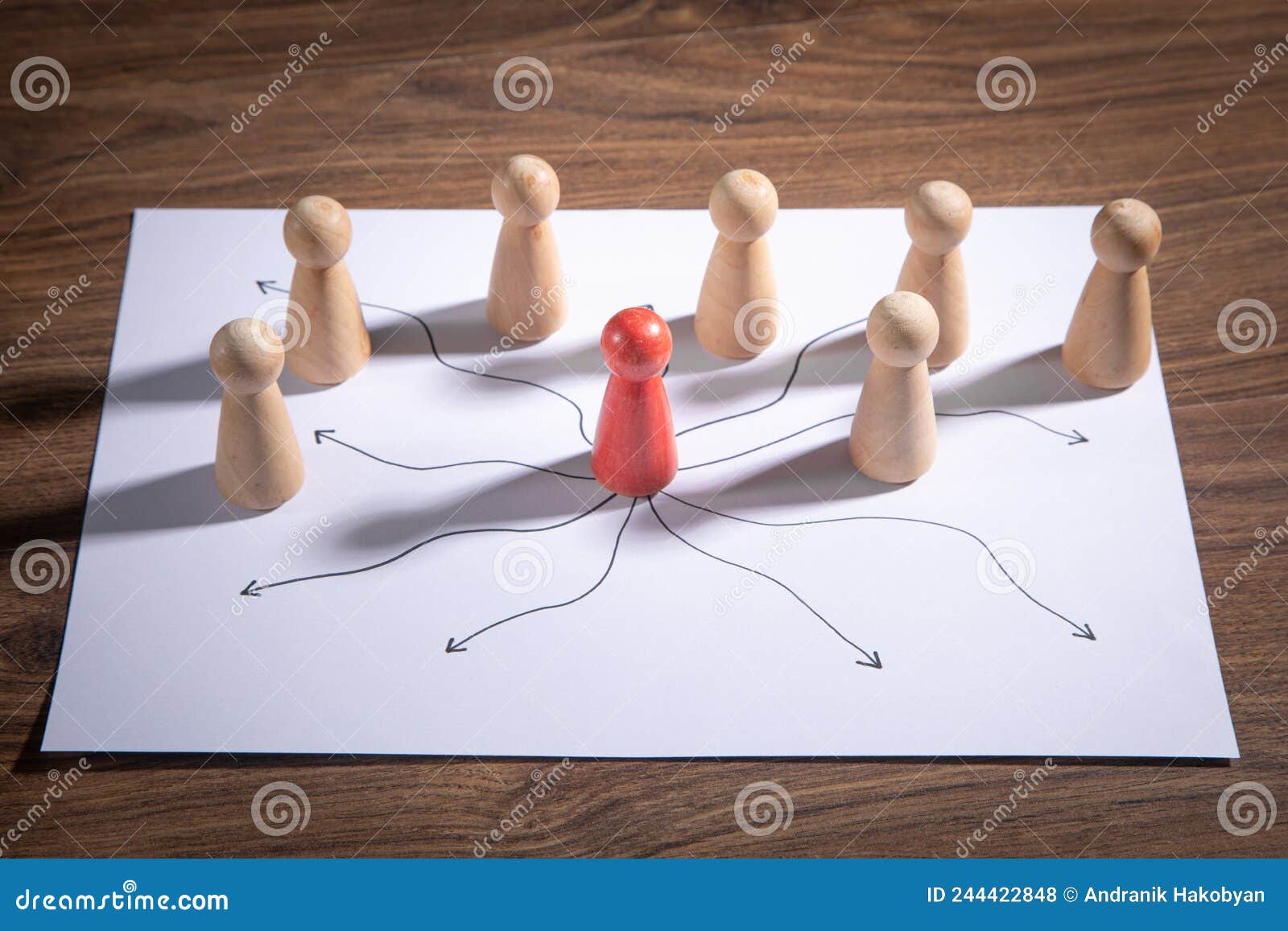 Concept of Choice. Human Figures and Direction Arrows Stock Photo ...