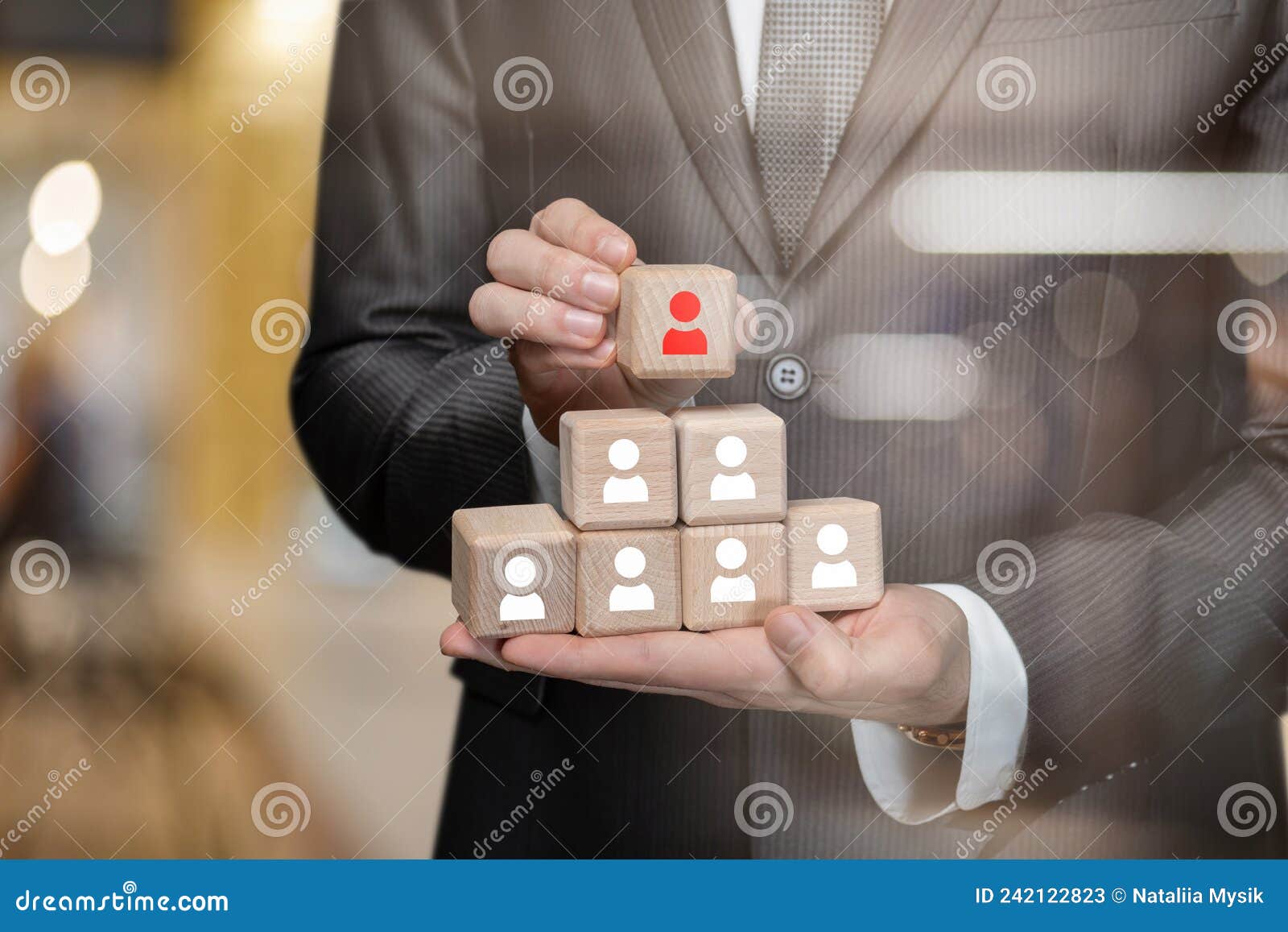 Concept of Choosing a Candidate in the Hierarchy of Workers Stock Image ...