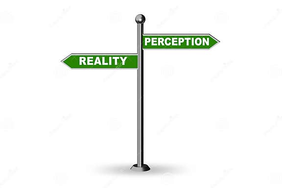 Concept of Choosing Perception or Reality Stock Image - Image of vision ...