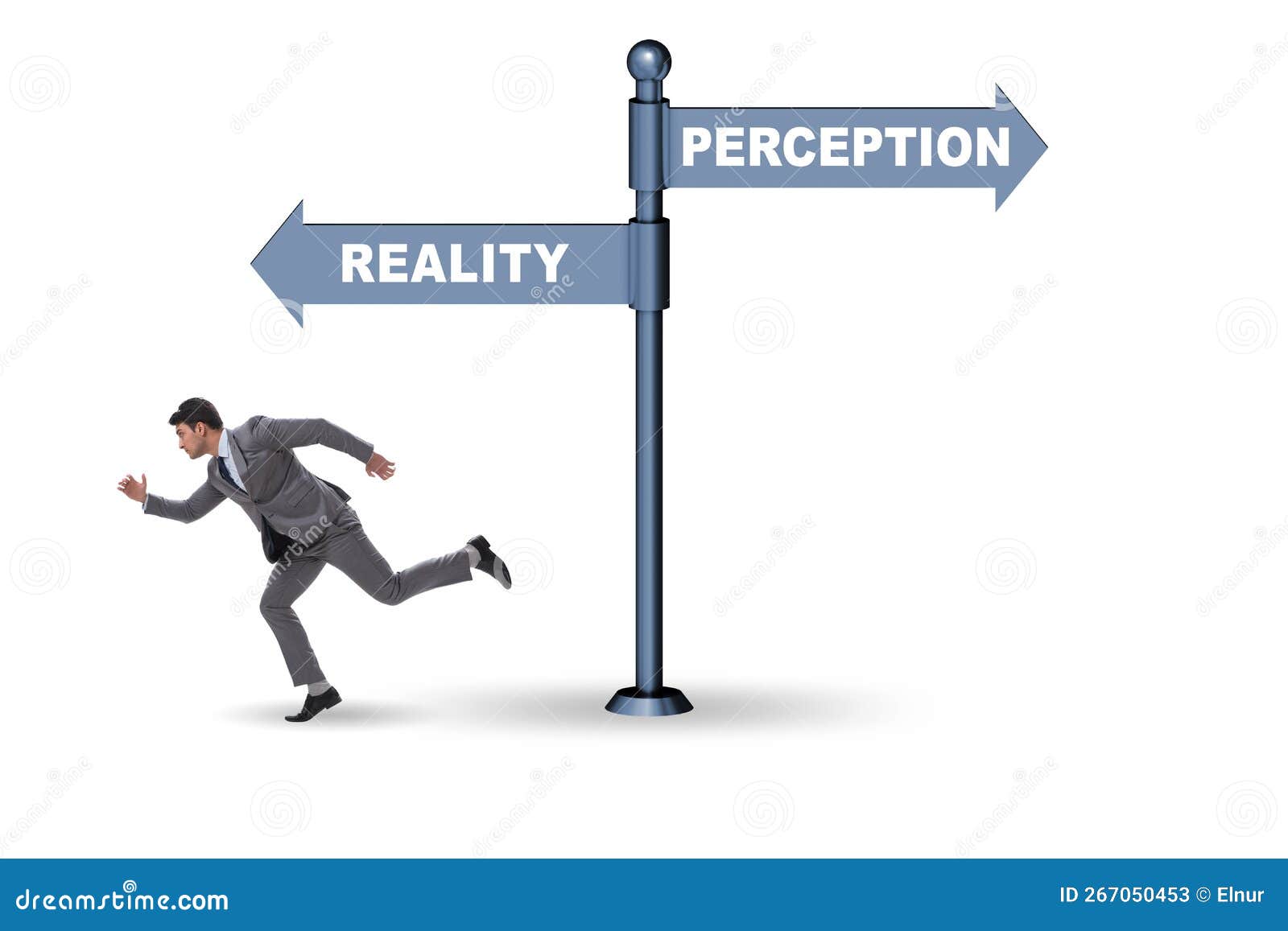 Concept of Choosing Perception or Reality Stock Image - Image of business, virtual: 267050453