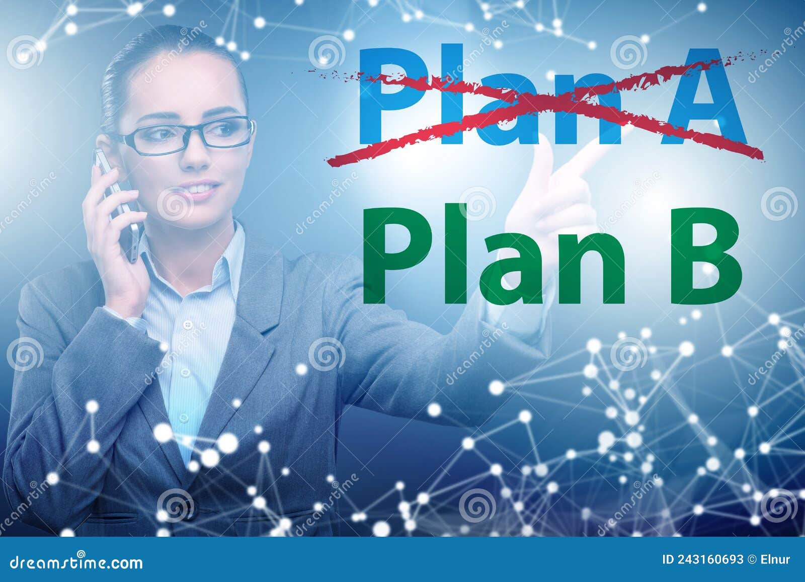 Concept of Choosing between Plan a or Plan B Stock Image - Image of ...