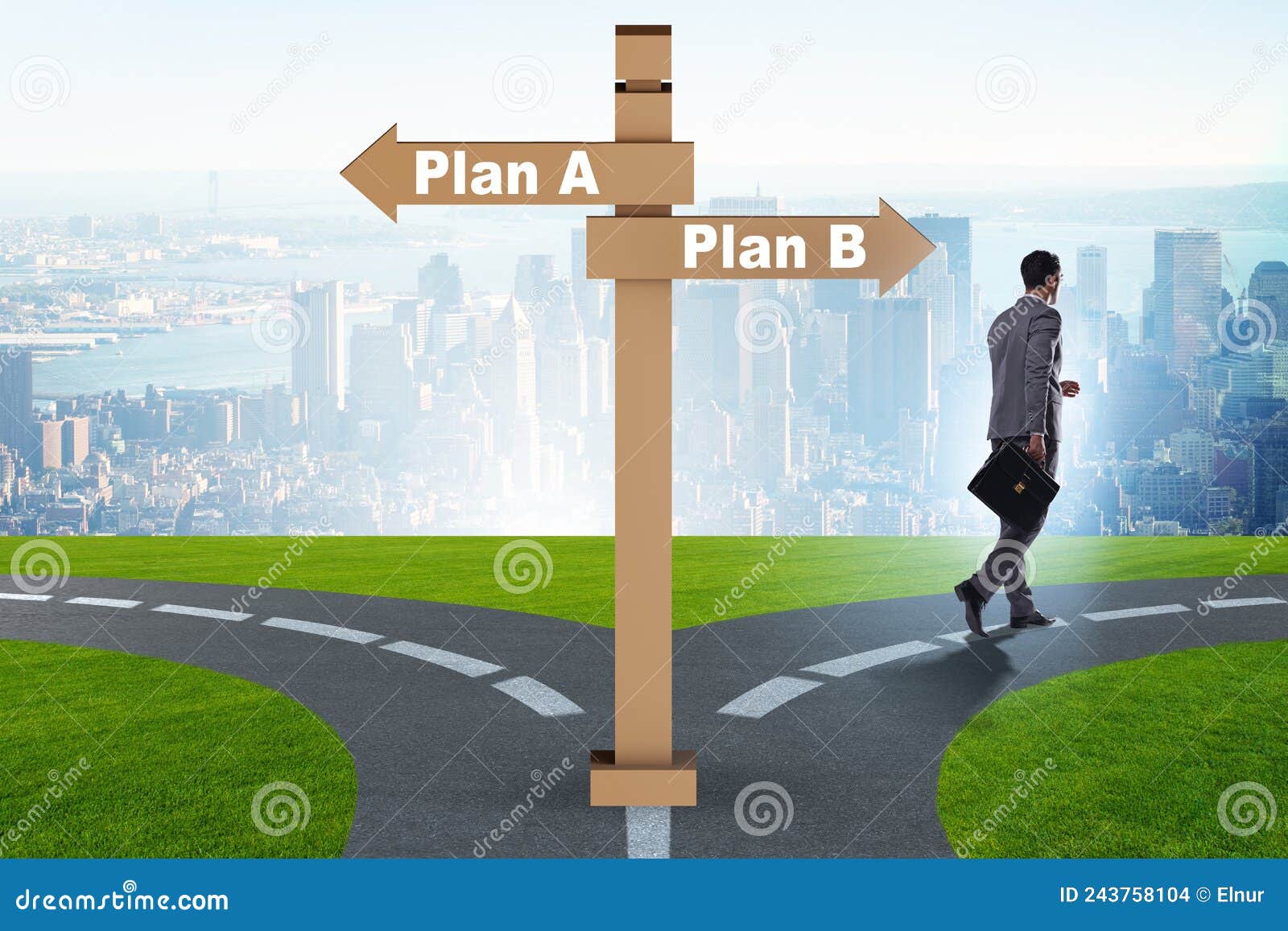 Concept of Choosing between Plan a or Plan B Stock Photo - Image of ...