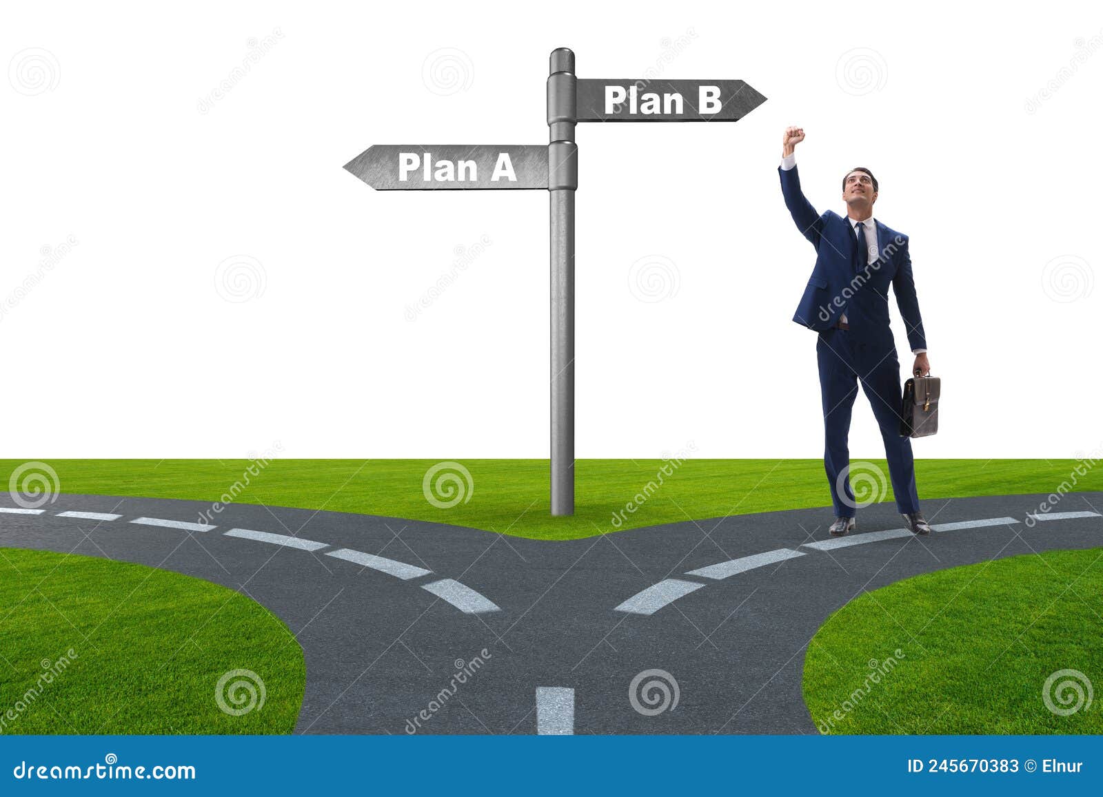 Concept of Choosing between Plan a or Plan B Stock Image - Image of ...