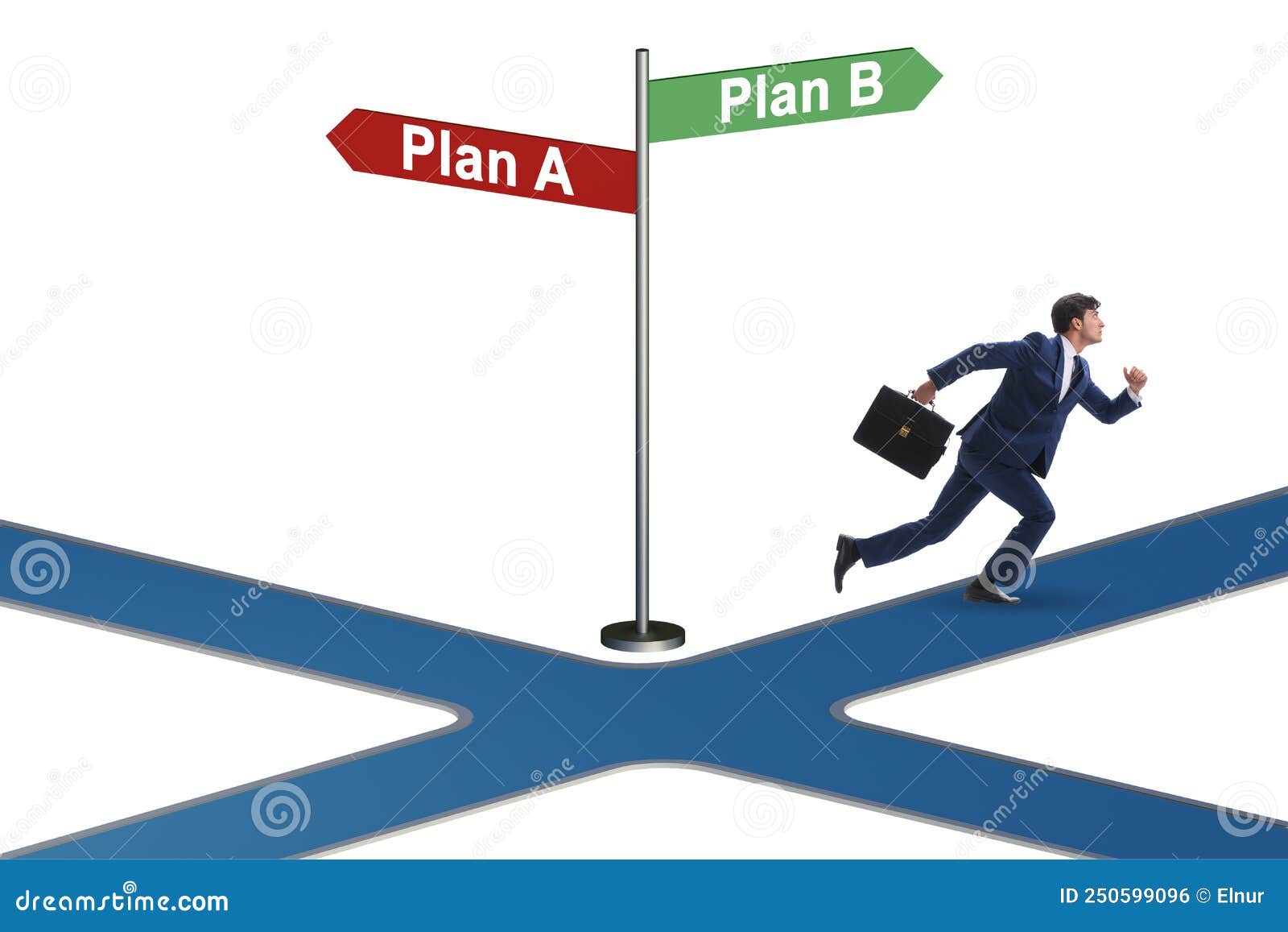 Concept of Choosing between Plan a or Plan B Stock Photo - Image of ...