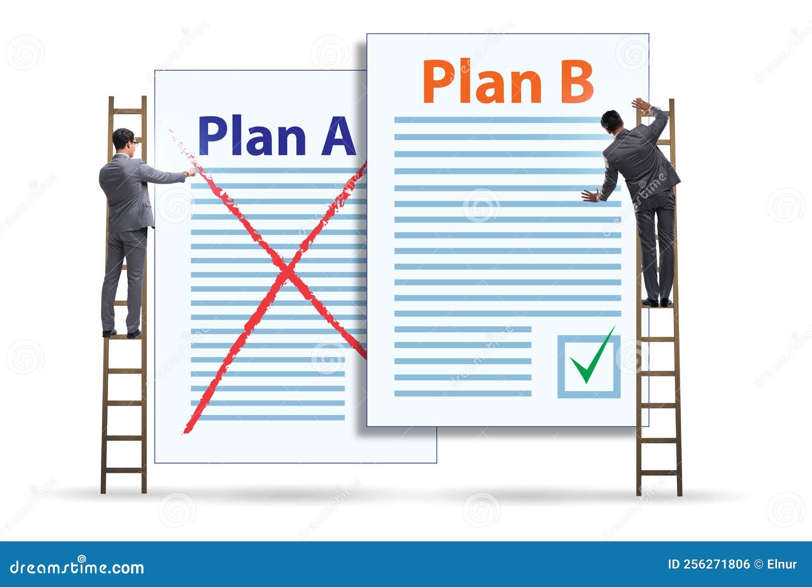 Concept of Choosing between Plan a or Plan B Stock Photo - Image of ... Concept of Choosing between Plan a or Plan B Stock Photo - Image of ...