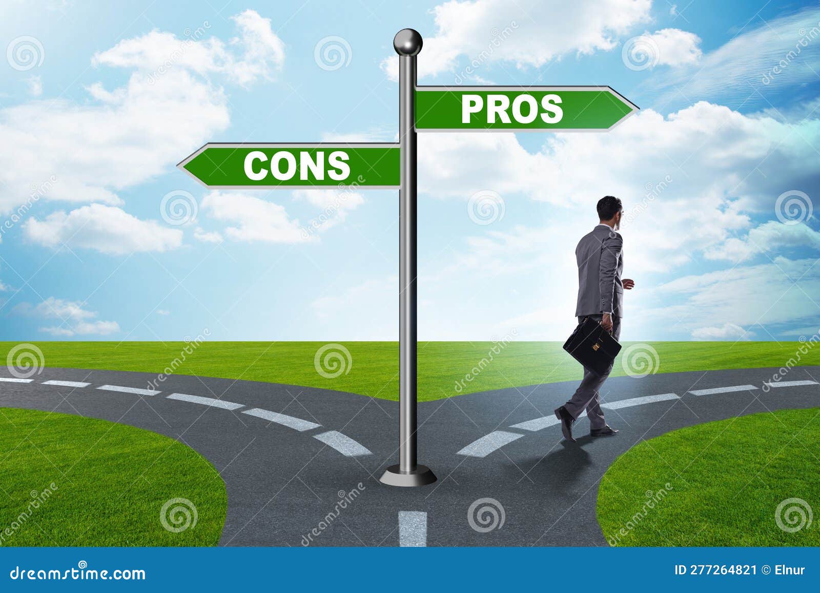 Concept of Choosing Pros and Cons Stock Image - Image of decision ...