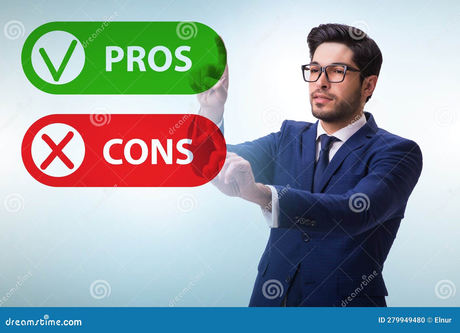 Concept of Choosing Pros and Cons Stock Photo - Image of good ...