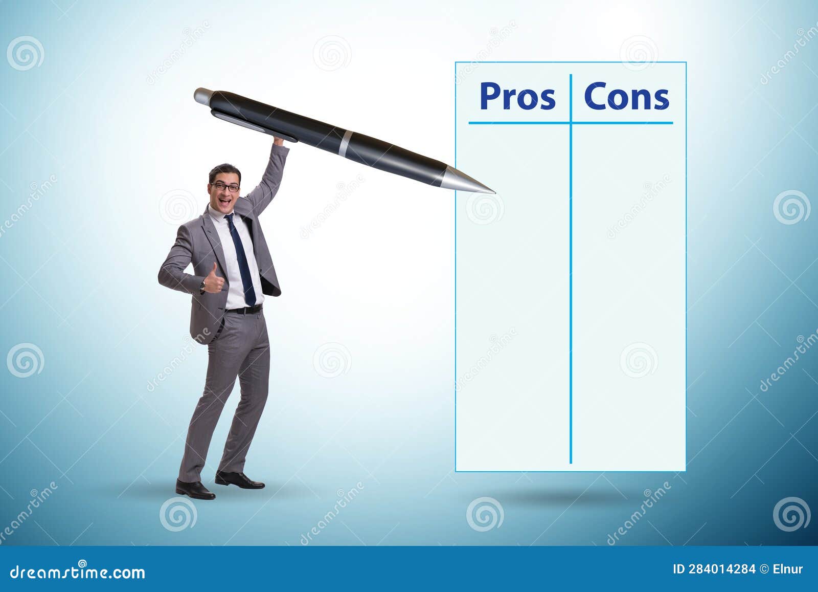 Concept of Choosing Pros and Cons Stock Photo - Image of analysis ...