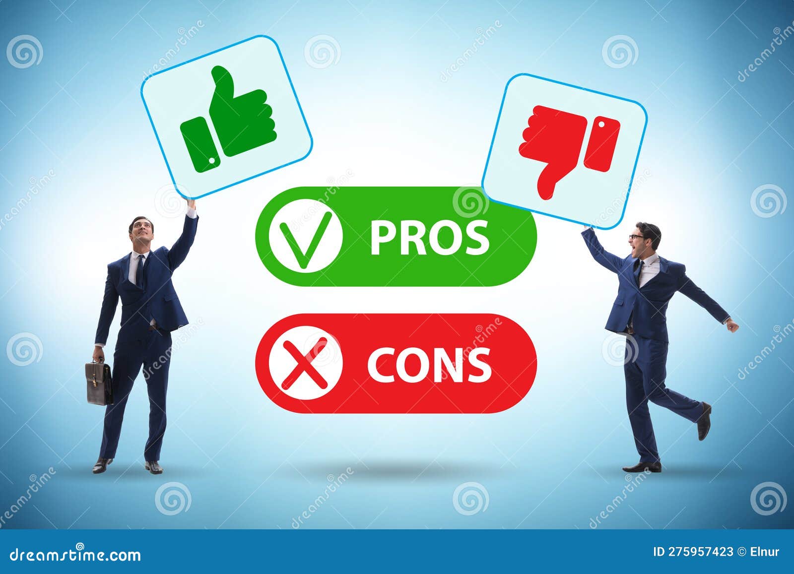 Concept of Choosing Pros and Cons Stock Image - Image of decision, good ...