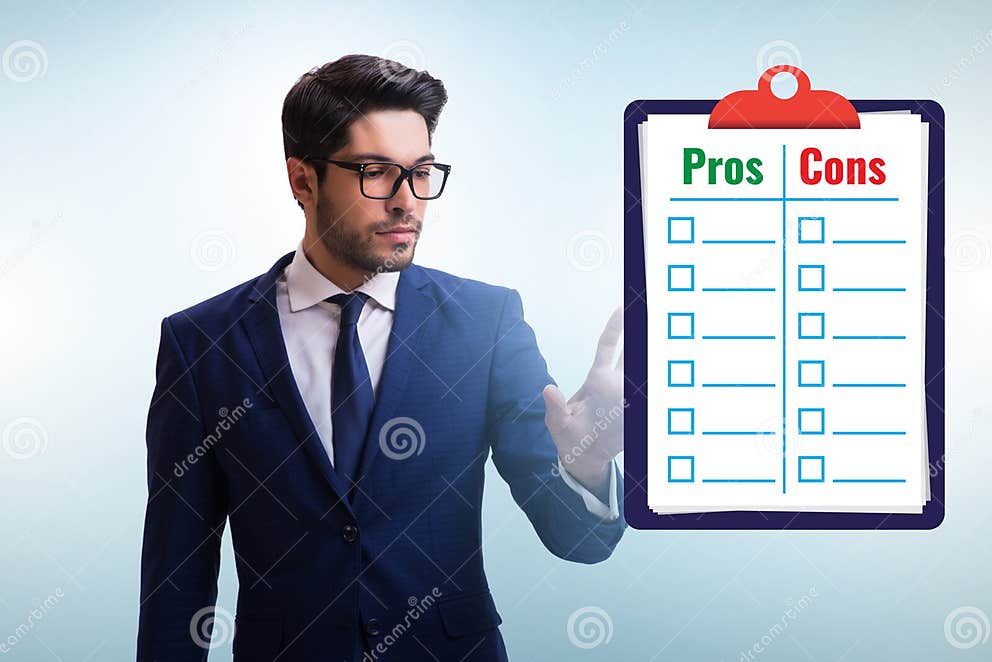 Concept of Choosing Pros and Cons Stock Photo - Image of good ...