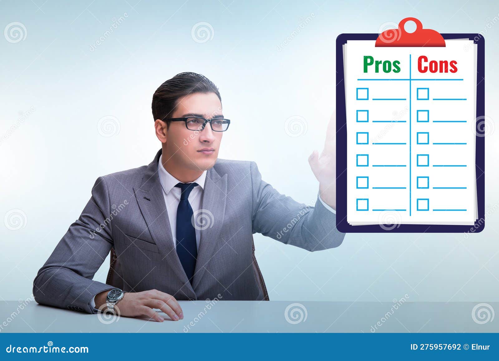 Concept of Choosing Pros and Cons Stock Photo - Image of positive ...