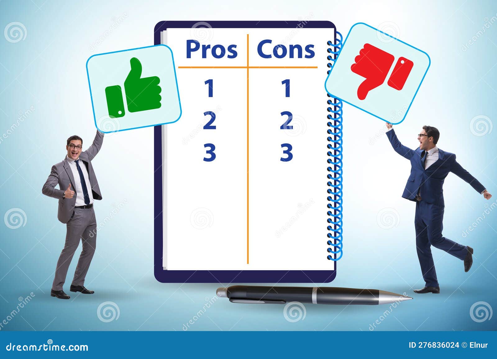 Concept of Choosing Pros and Cons Stock Photo - Image of advantages ...