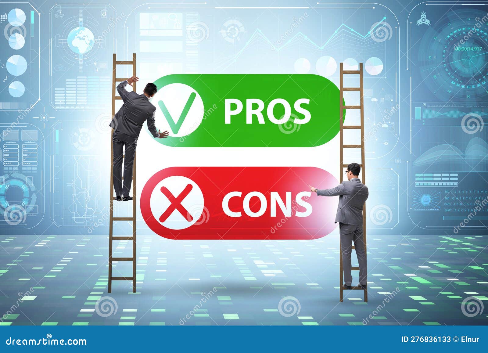 Concept of Choosing Pros and Cons Stock Image - Image of choice ...