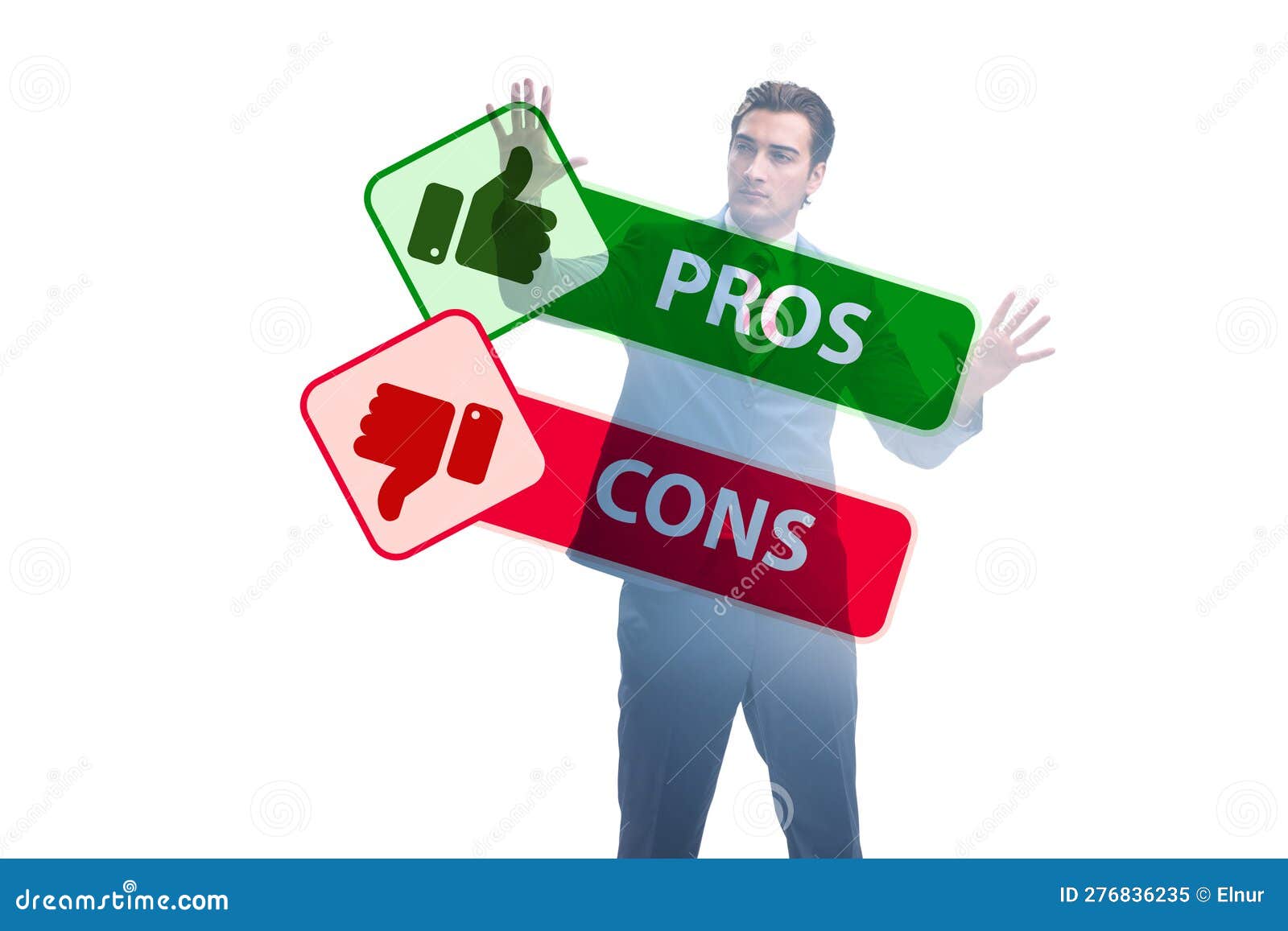 Concept of Choosing Pros and Cons Stock Image - Image of plus, cons ...