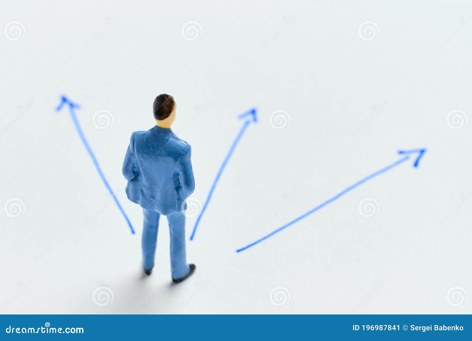 The Concept of Choosing a Strategy in Business Development Stock Image ...