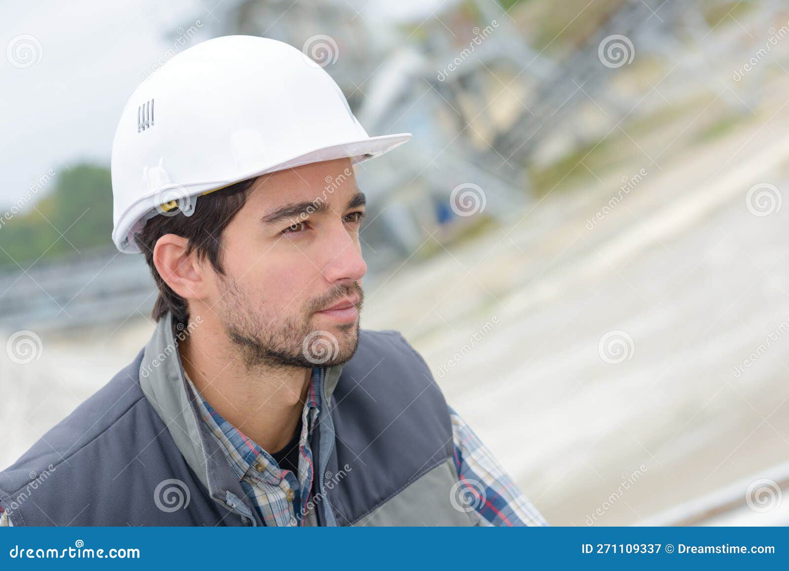 Concept Civil Engineer Thinking Stock Image - Image of working, safe ...