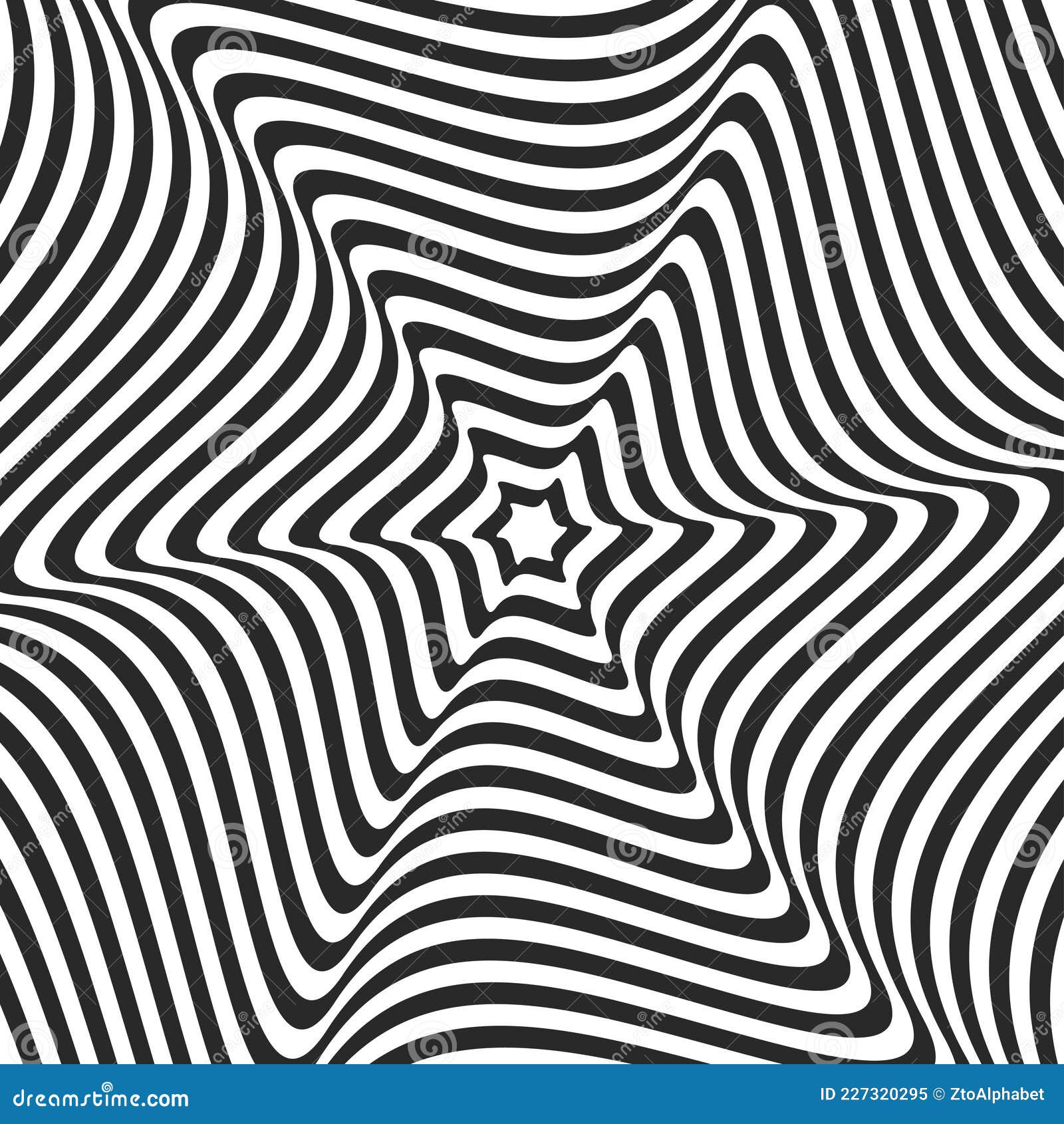 Optical Illusion Star Art Patterns Stock Vector - Illustration of ...