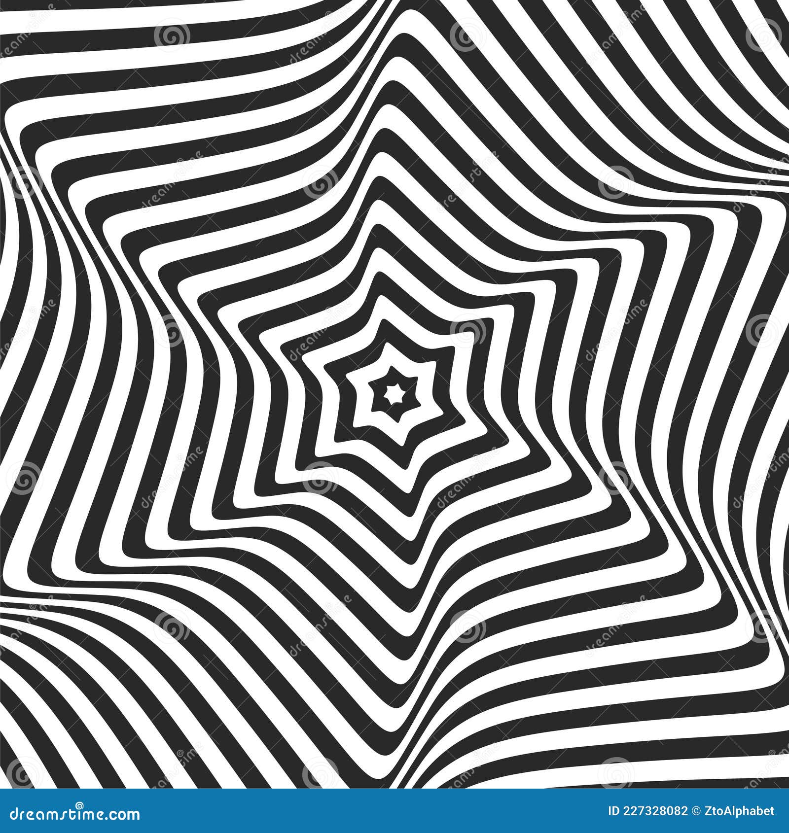 Optical Illusion Hexagon Art Pattern Stock Vector - Illustration of ...