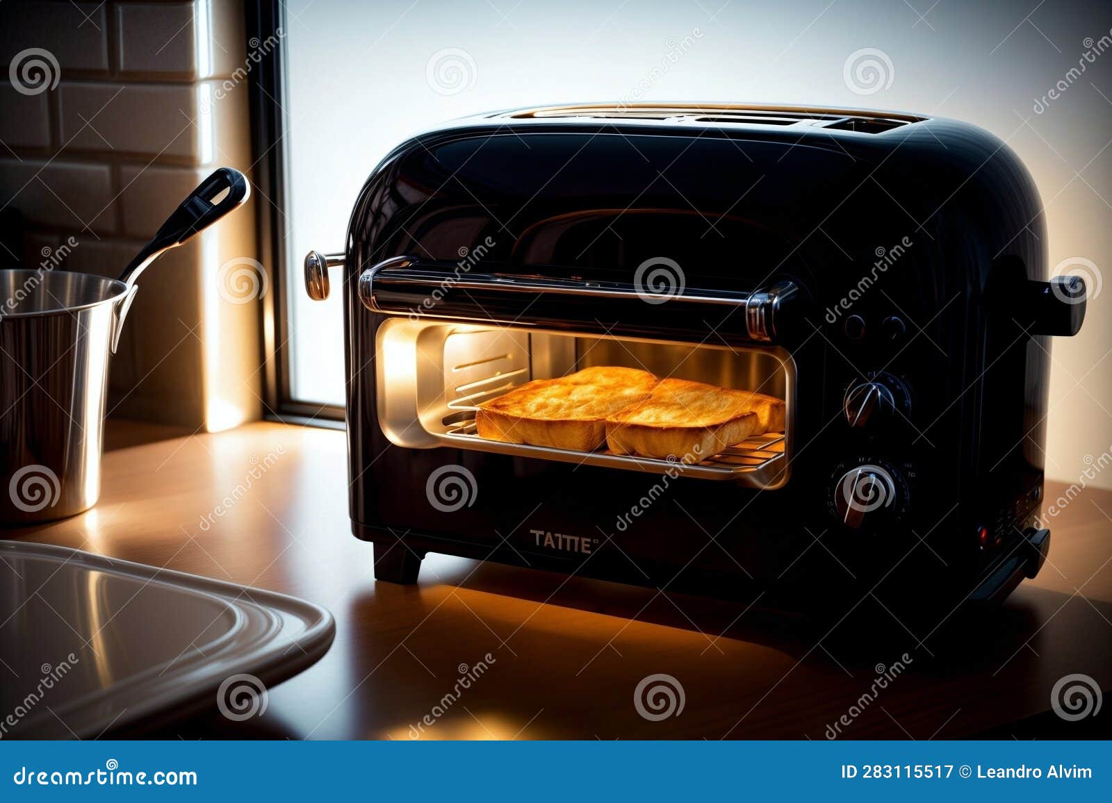 Close Up Capture of Realistic Toaster.AI Generated Stock Image - Image ...