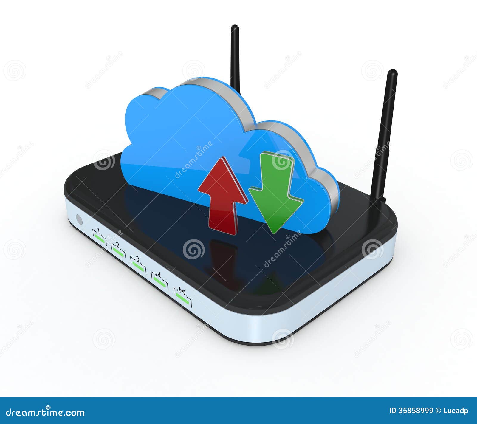Concept of cloud computing stock illustration. Illustration of concept ...